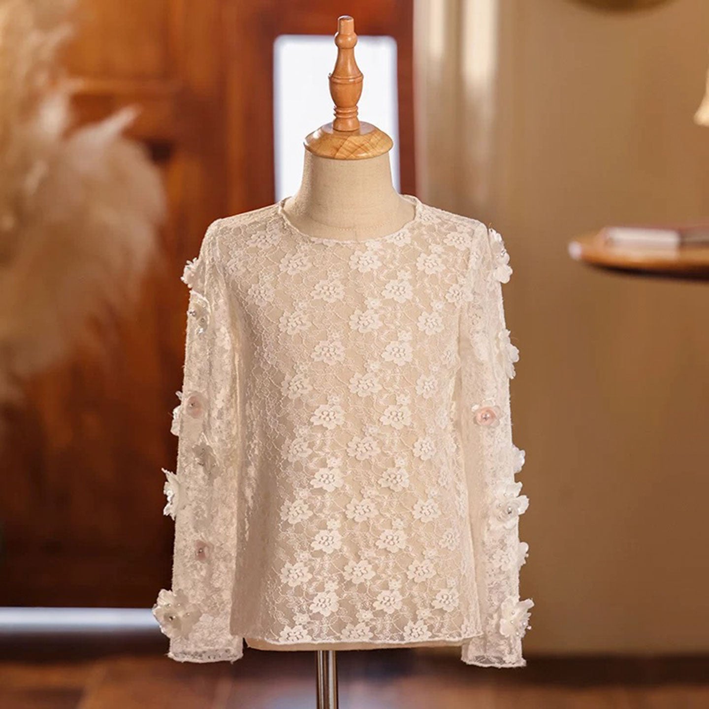 Girls Shawl Plus Velvet White Long Sleeve Winter Warm With Cape W002 ...